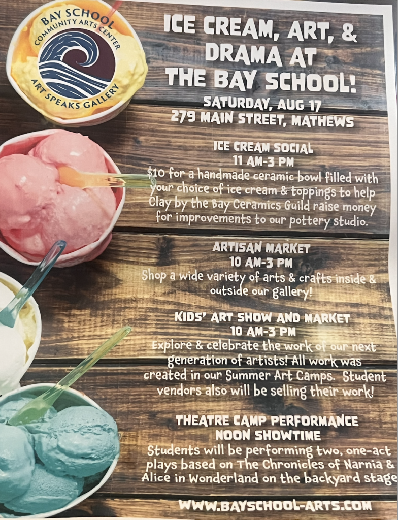 Ice Cream, Art & Drama - Mathews County Visitor Center